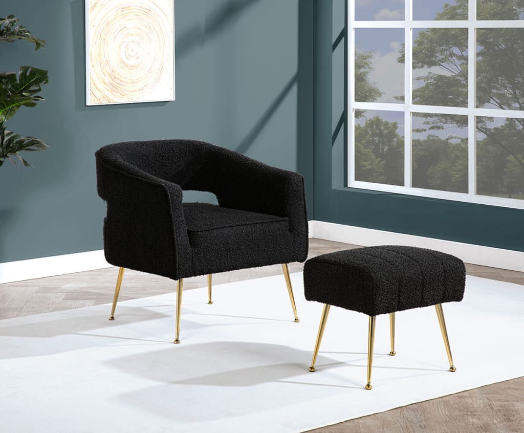 AC230 – 3: 2pc Accent Chair & Ottoman Set (4 Colors) – Best Quality ...