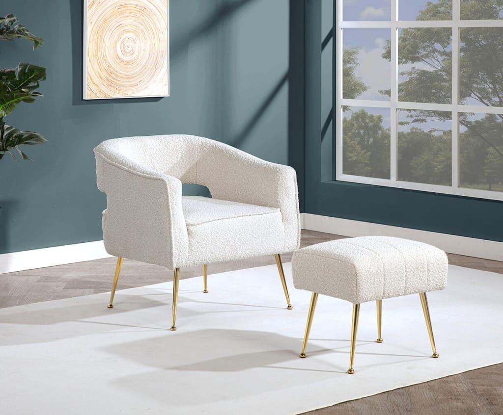 AC230 – 3: 2pc Accent Chair & Ottoman Set (4 Colors) – Best Quality ...