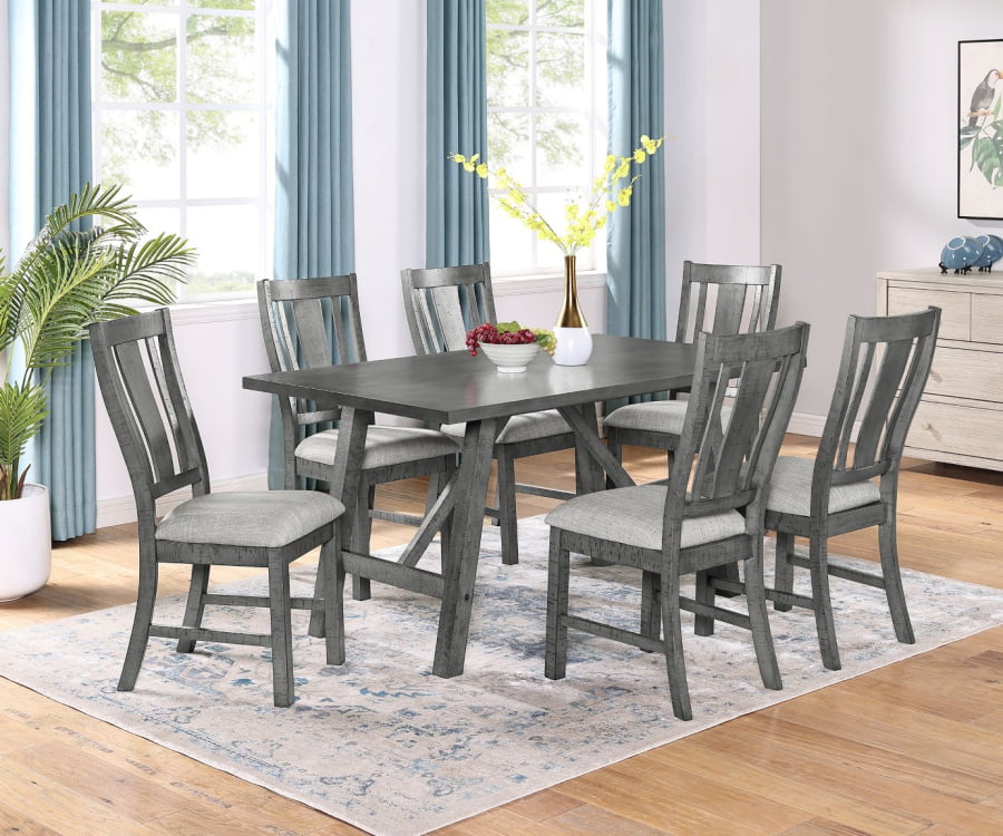 D189 Rustic Gray Dining Sets (5-7pc) – Best Quality Furniture