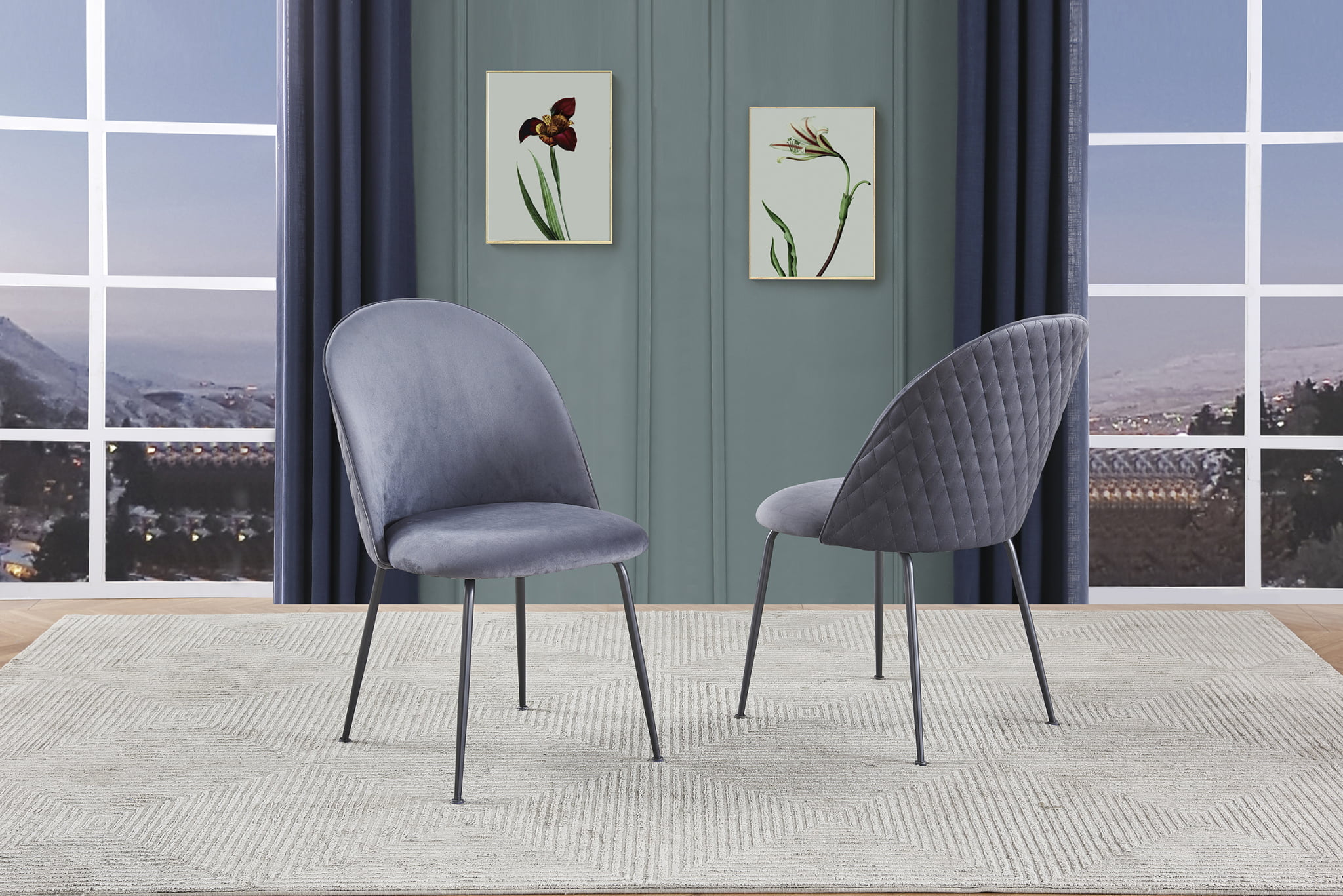 SC172 – 174: Quilted Back Side Chairs (Set of 2) – Best Quality Furniture