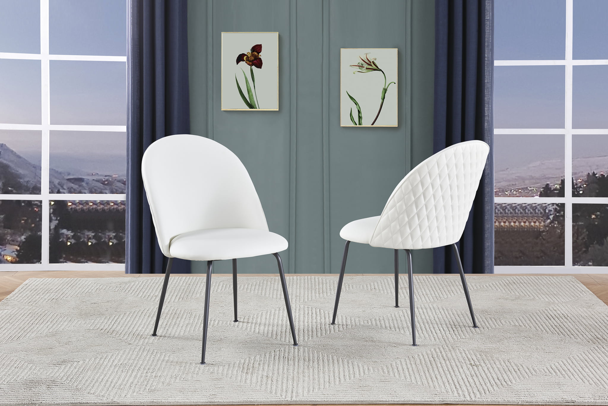 SC172 – 174: Quilted Back Side Chairs (Set of 2) – Best Quality Furniture