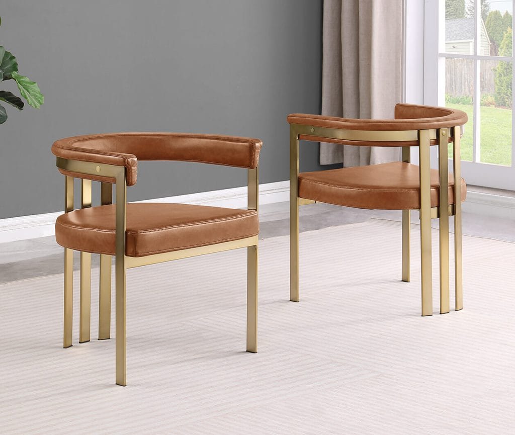 SC217 – 9: Set of 2 Leathaire Low-Back Side Chairs – Best Quality Furniture
