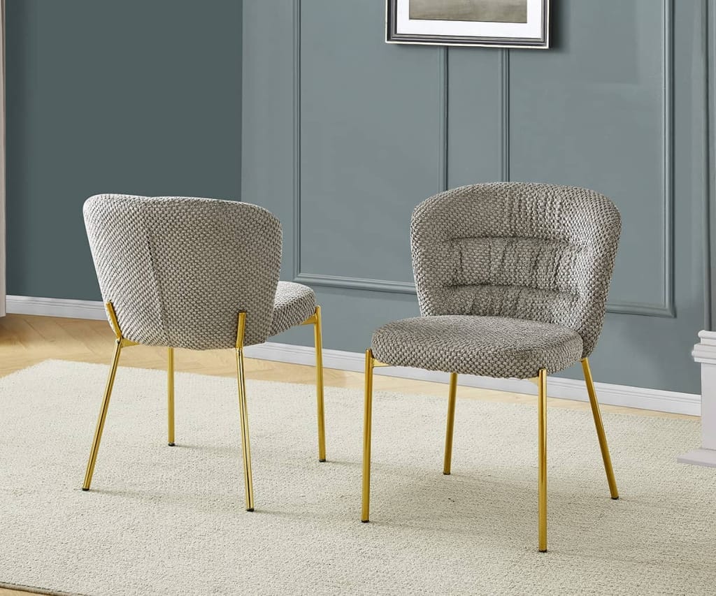SC252 – 6: Fluffy Textured Side Chairs – Best Quality Furniture