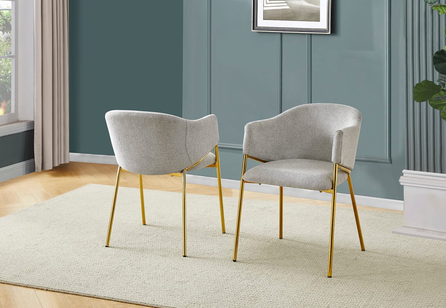 SC263 & SC264: Set of 2 Linen Side Chairs (2 Colors) – Best Quality ...